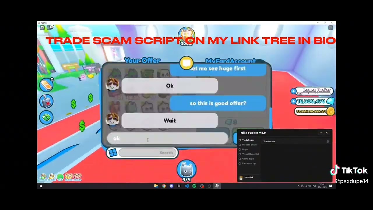 PSX Trade scam Script For free! PASTEBIN! 2023 [WORKING IN ST.PATTY 🍀🍀 ...