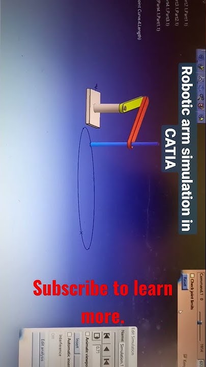 Robotic arm Simulation - Catia V5 - YouTube