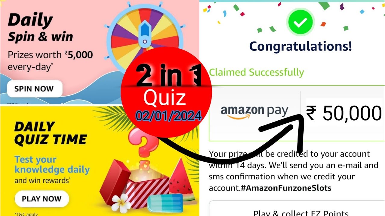 Amazon quiz answers today || Amazon daily quiz answers today || Amazon ...