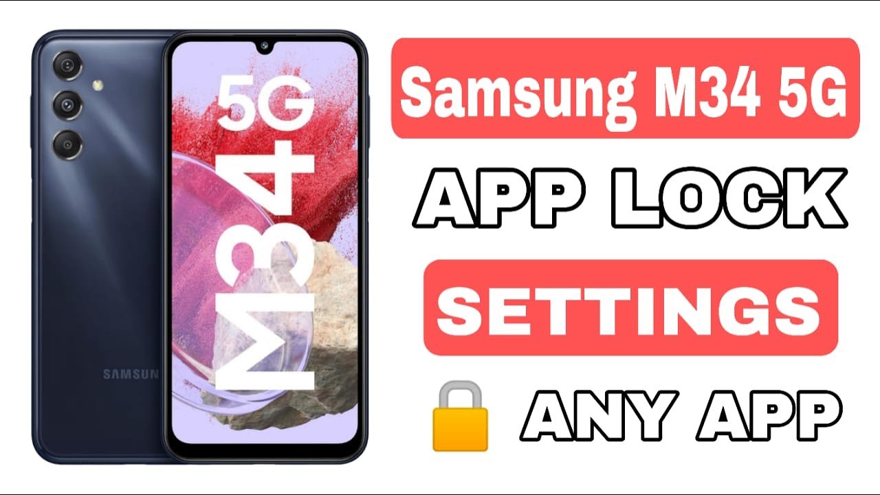 Samsung M34 App lock Settings | How to lock apps in Samsung M34 5G ...