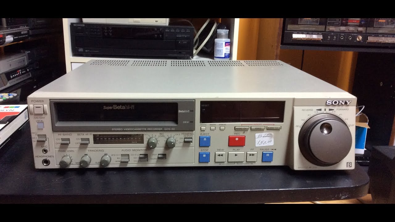 SONY GCS-50 Industrial Betamax Editing VCR - YouTube