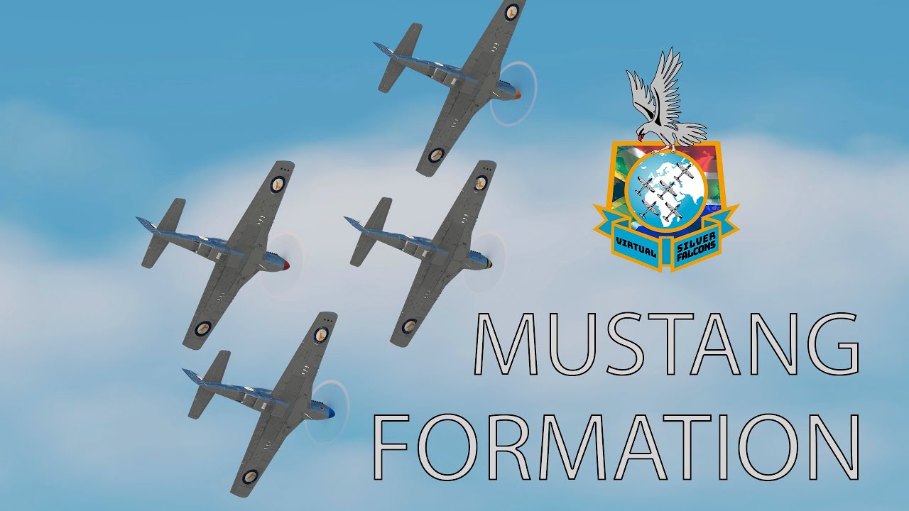 DCS | Virtual Silver Falcons | P-51 Formation Training - YouTube