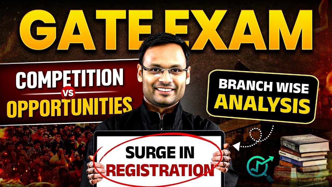 Surge in GATE Exam Registrations | Branch Wise Competition Analysis ...