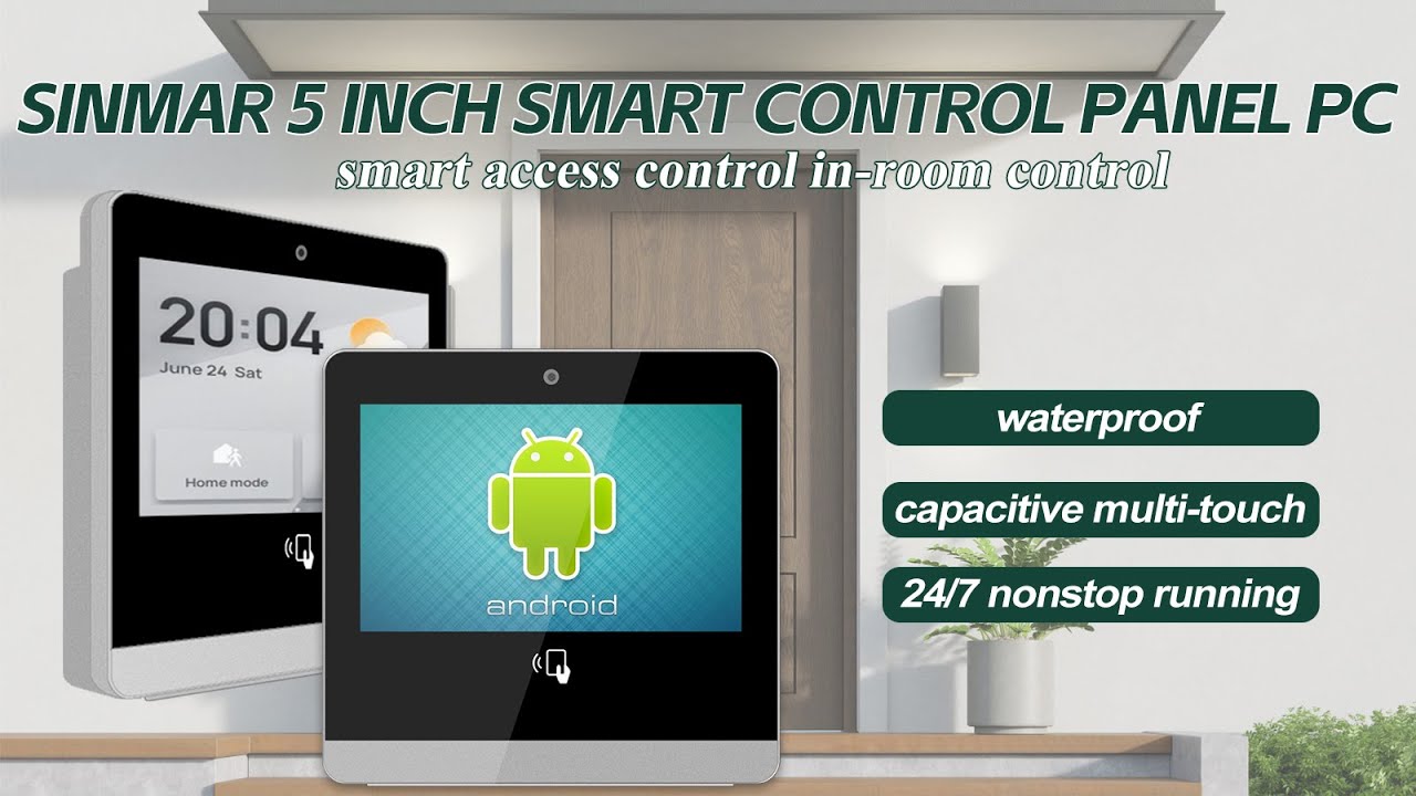 Sinmar smart access control panel pc - YouTube