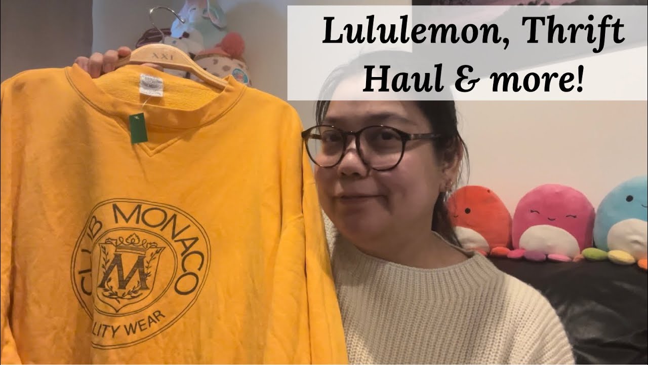 Lululemon, Thrift Haul & more! - YouTube
