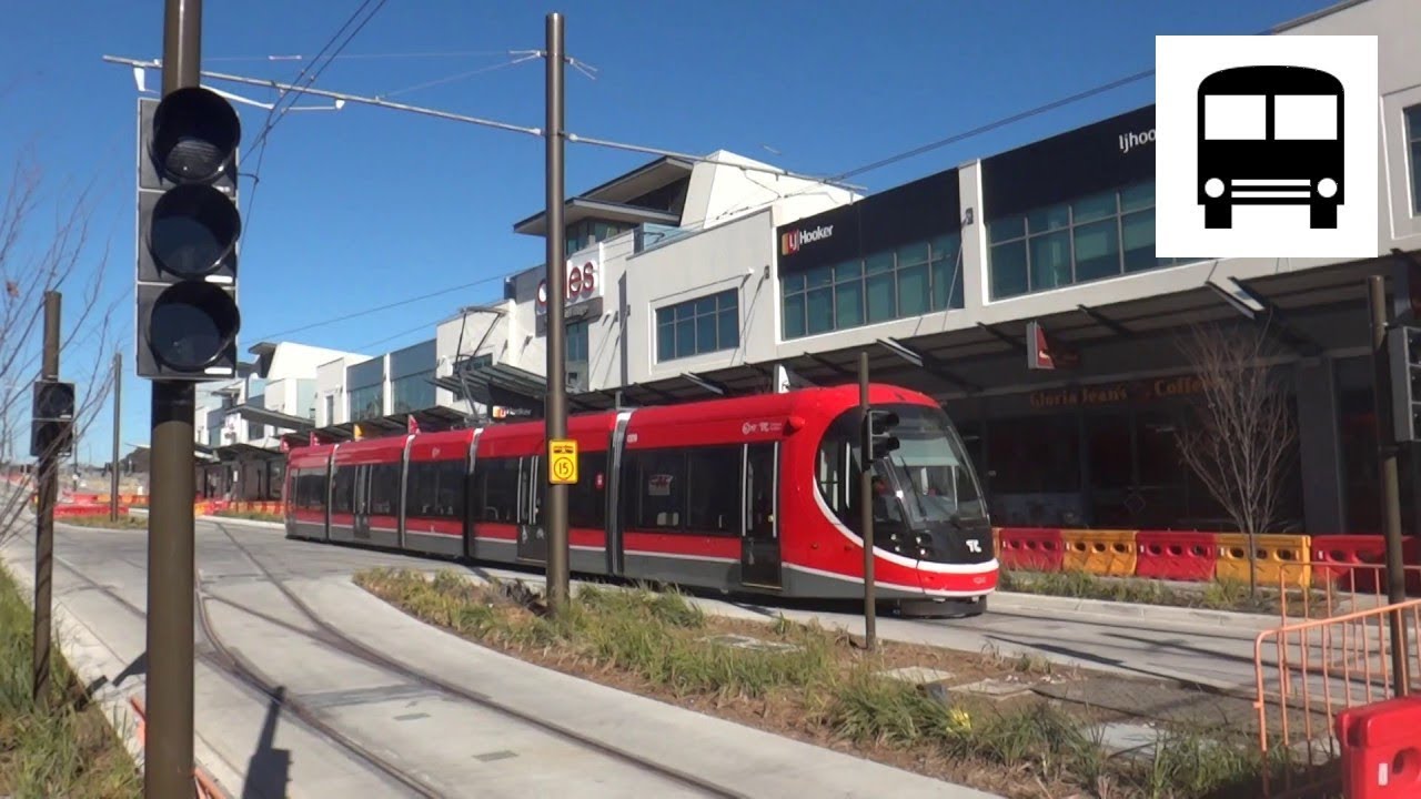 Transport Canberra Metro Light Rail, CAF Urbos 3 - Arriving Gungahlin ...