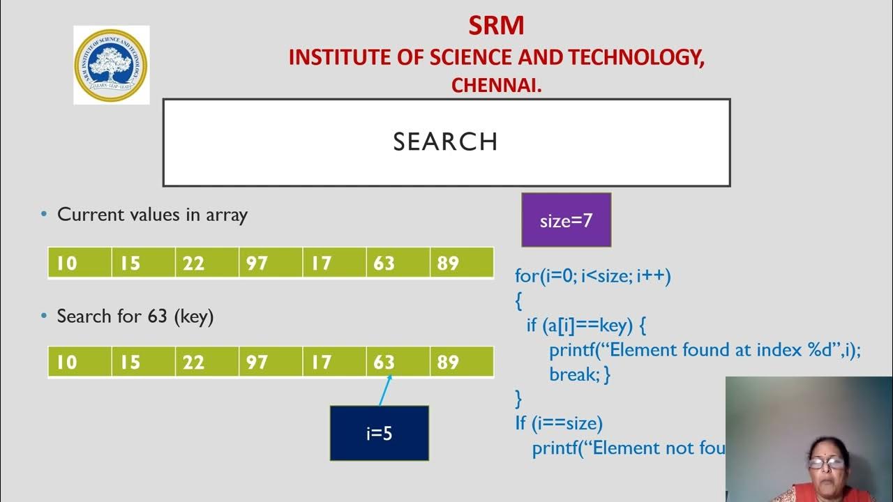 21CSS101J Arrays Insertion Deletion - YouTube