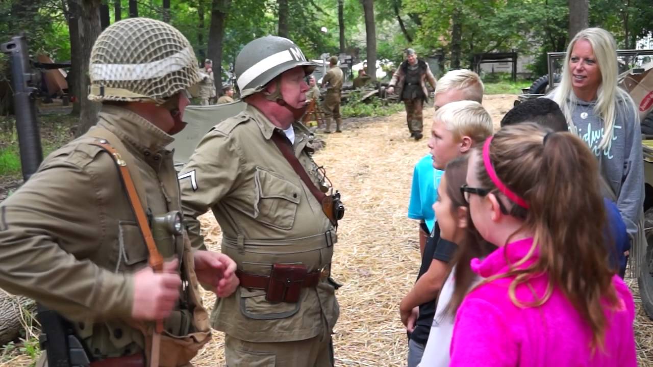 WW2 School Kids Day - Rockford, ILL Sept 2016 - YouTube