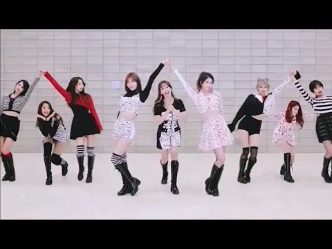 Twice Knock Knock dance practice but everytime they say \