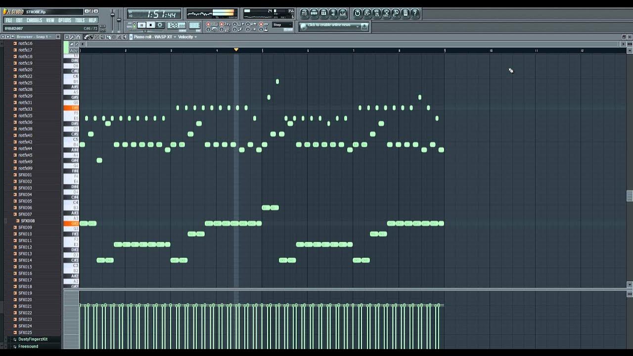 Deadmau5 Strobe Remake FL Studio 10 - YouTube