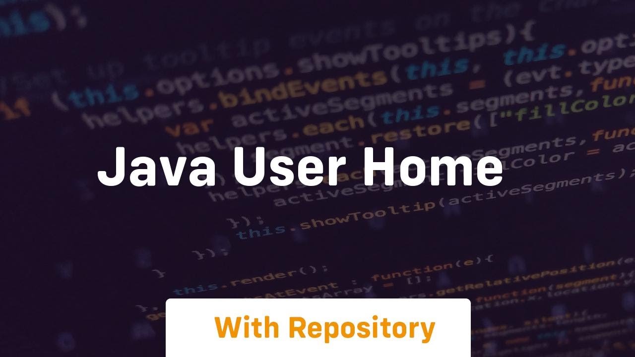 java user home - YouTube