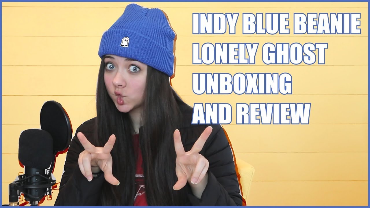 Indy Blue Lonely Ghost Co Beanie Unboxing and Review - YouTube