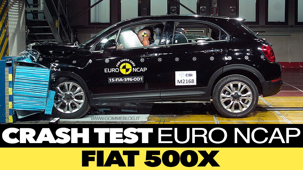 Fiat 500X CRASH TEST Euro NCAP 2015 ★★★★ - YouTube