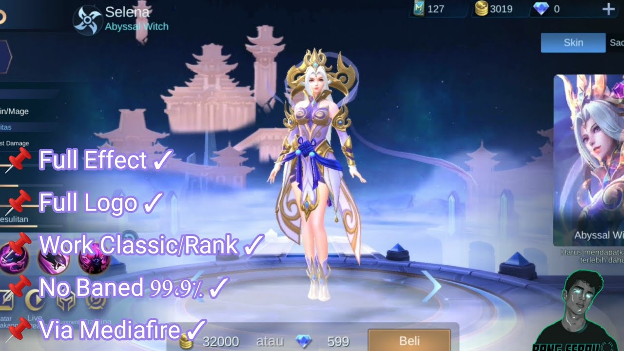 Script Skin Selena Epic New !!! Via Mediafire - YouTube