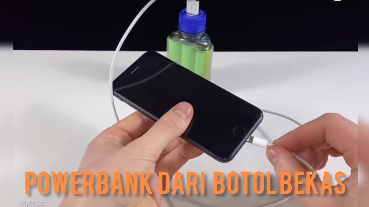 Memodifikasi power bank dari botol bekas - YouTube
