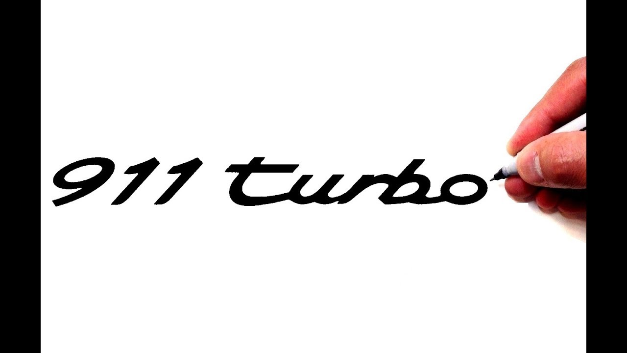 How to Draw the Porsche 911 turbo Logo - YouTube