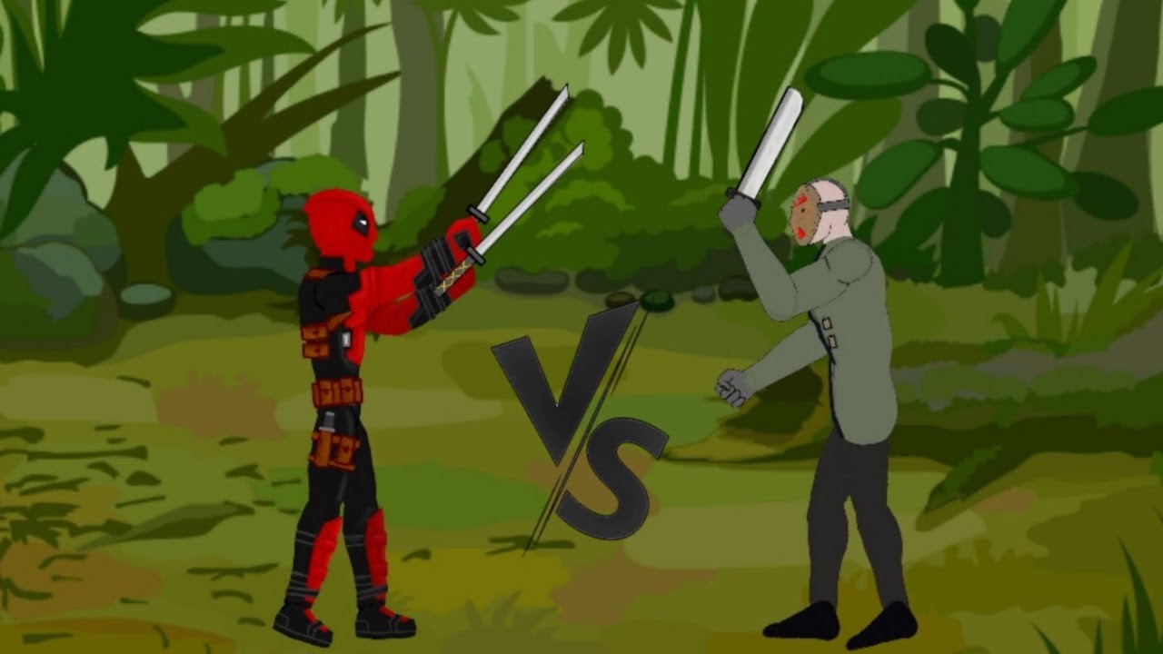 Deadpool VS jason voorhees fighting animation |#deadpool #fighting # ...