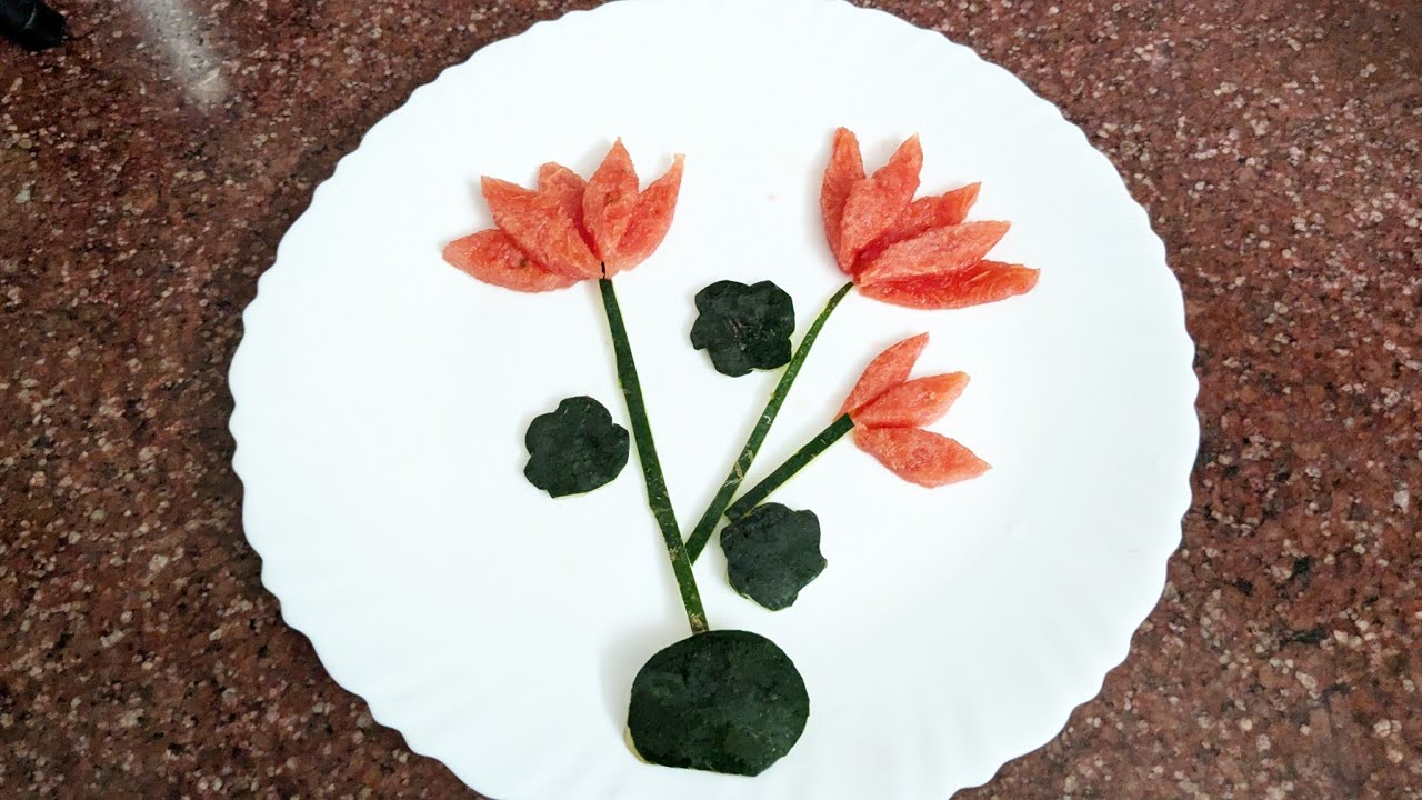 Fruits carving/Watermelon carving/Art in fruits and vegetable/carving ...
