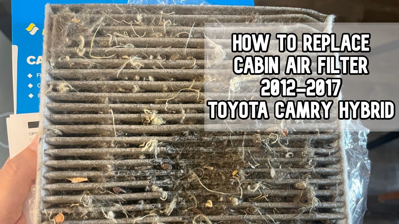 How to replace the cabin air filter on a 2012-2017 Toyota Camry Hybrid ...