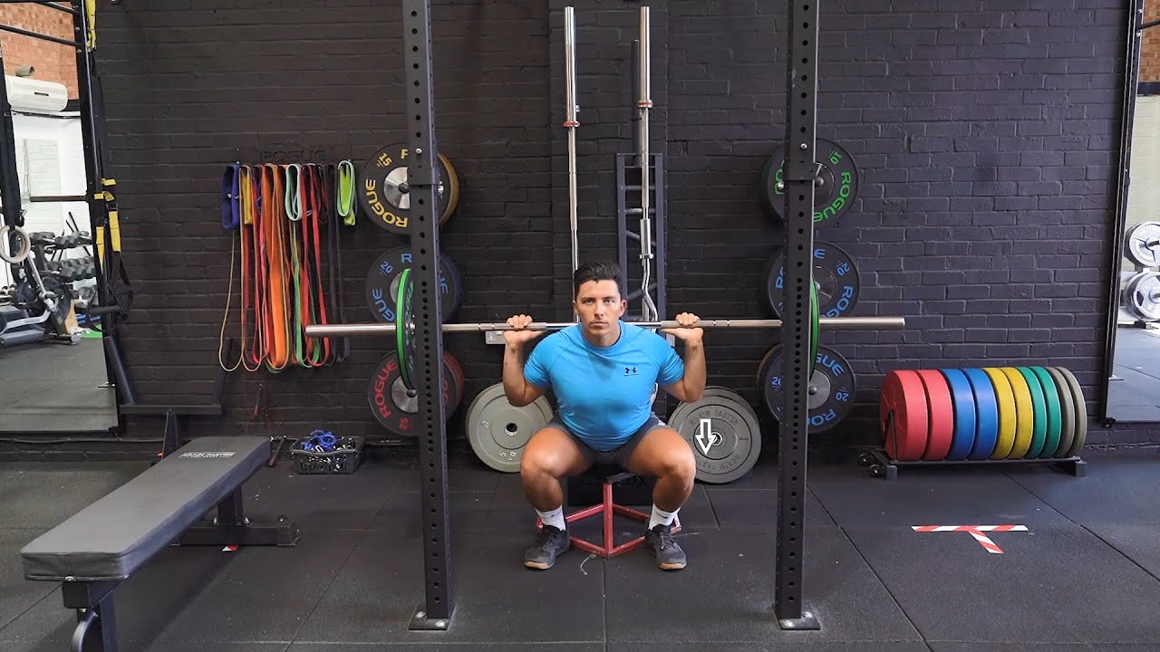 Pause Low Box Back Squat | Squat | Strength and Conditioning Exercises ...