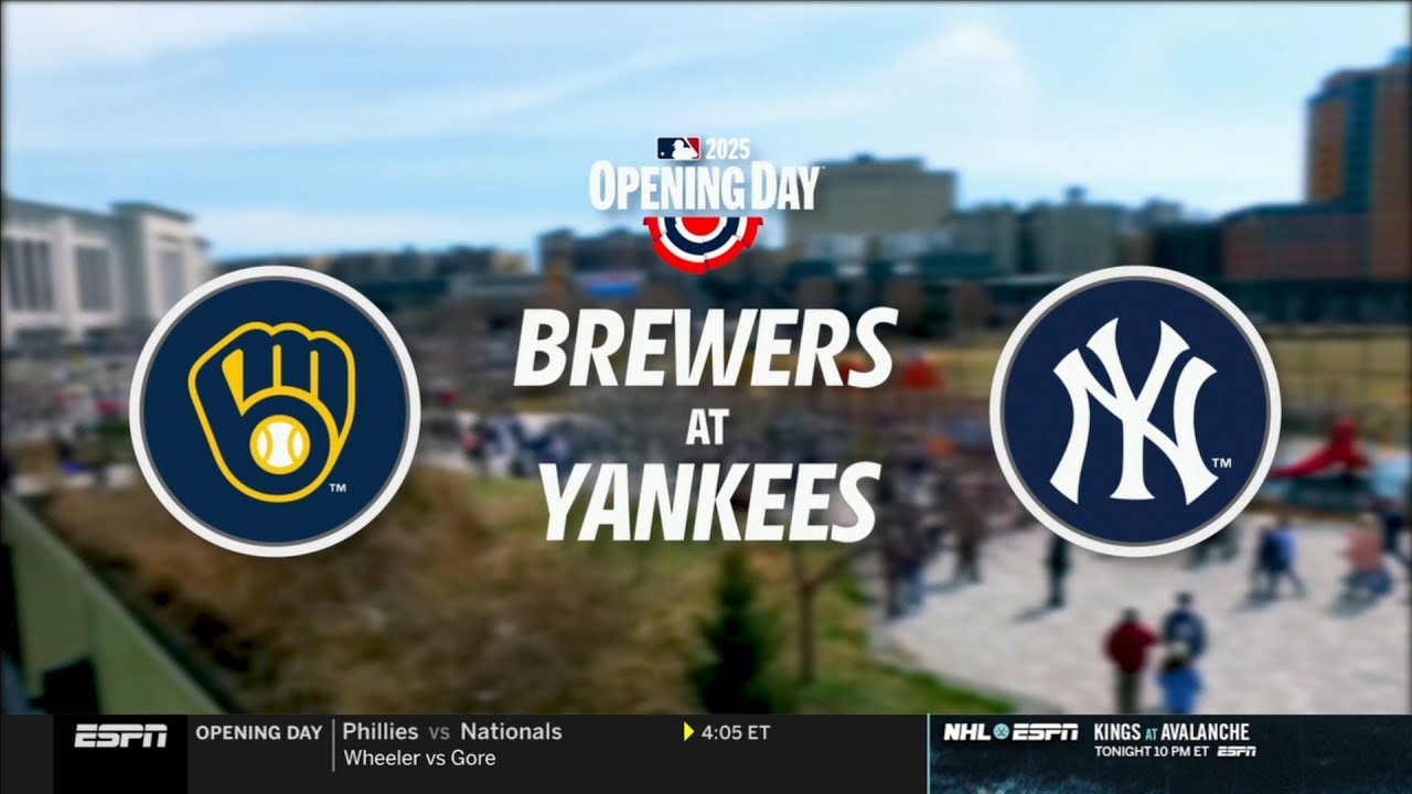 MLB Opening Day on ESPN intro | MIL@NYY | 3/27/2025 - YouTube