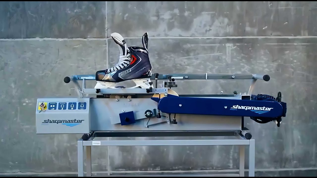 Станок для заточки коньков Sharpmaster Profil. Видео инструкция - YouTube