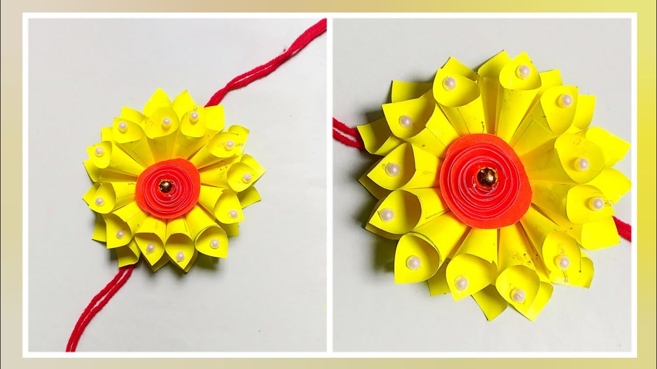 How to make paper rakhi | Handmade rakhi | Rakhi making ideas | how to ...