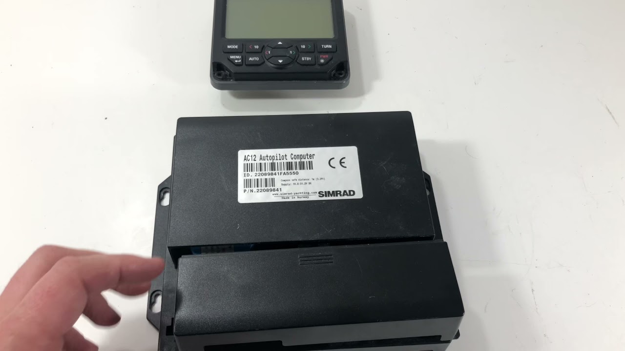 eBay Listing: Simrad AP24 and AC12 Autopilot Computer Overview - YouTube