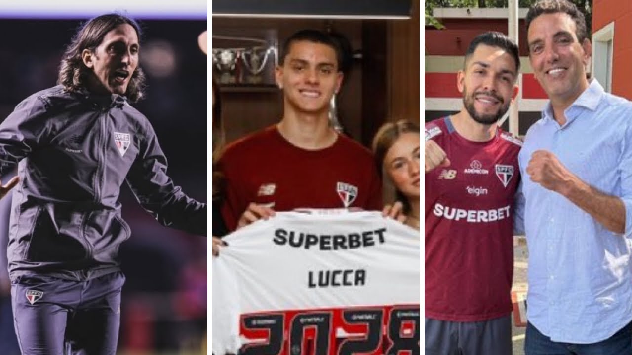 Lucca RENOVA até 2028! BOCA? Zubeldía FICA no SPFC e Petros no CT…tem ...