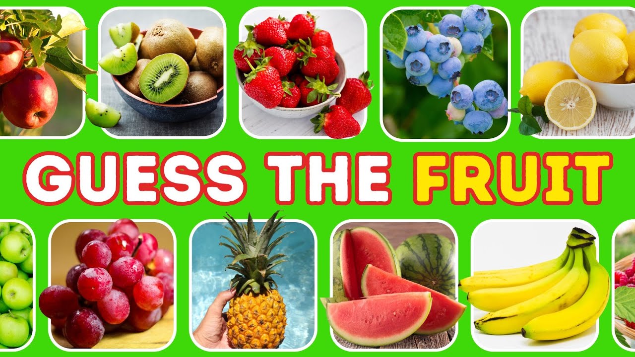 Can YOU Name ALL 30 Fruits In This Fruit Guessing Challenge? - YouTube