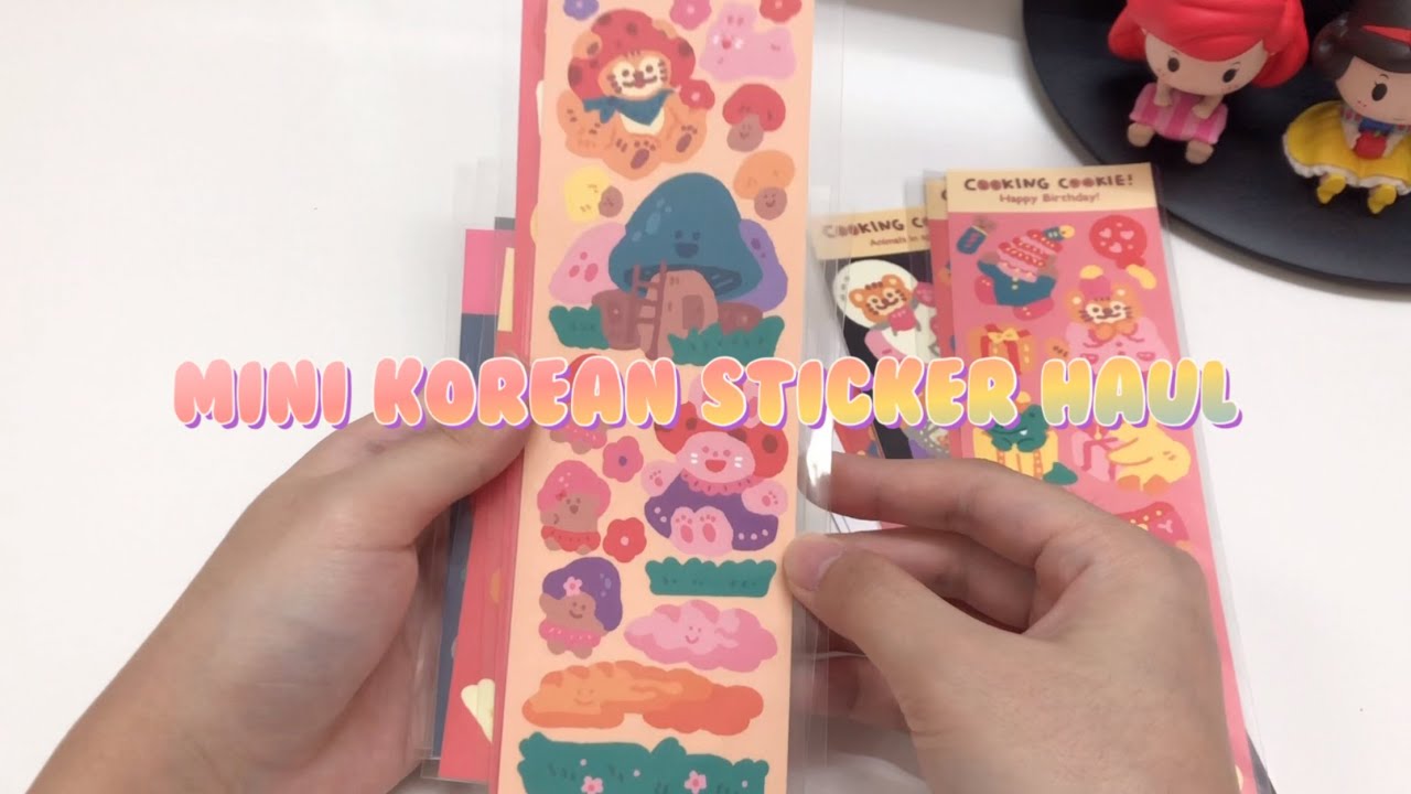 Mini Korean Sticker Haul 🍄 - YouTube