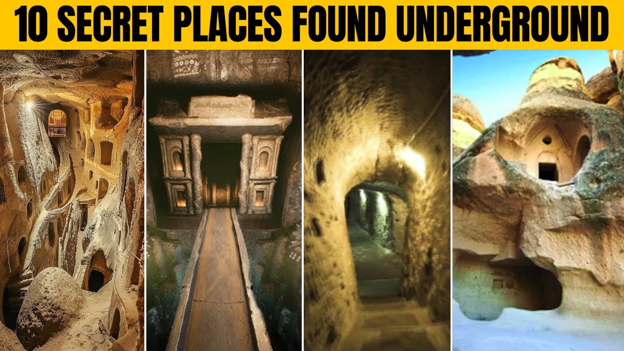 10 secret places found underground - YouTube