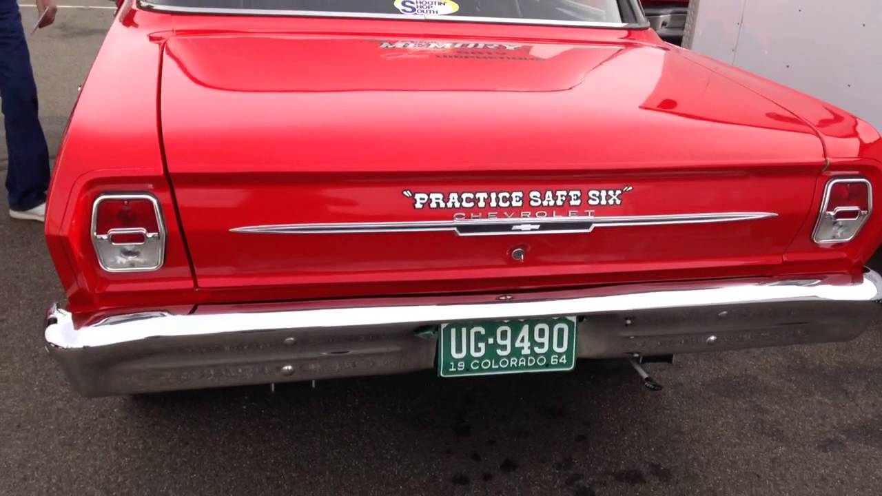 Duggan Racing '64 Chevy II nostalgia drag car 261 Chevy six - YouTube