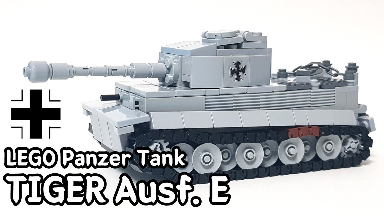 드디어 제작, 레고 독일군 티거 전차! / Military Lego Moc, WW2 Tiger Tank - YouTube
