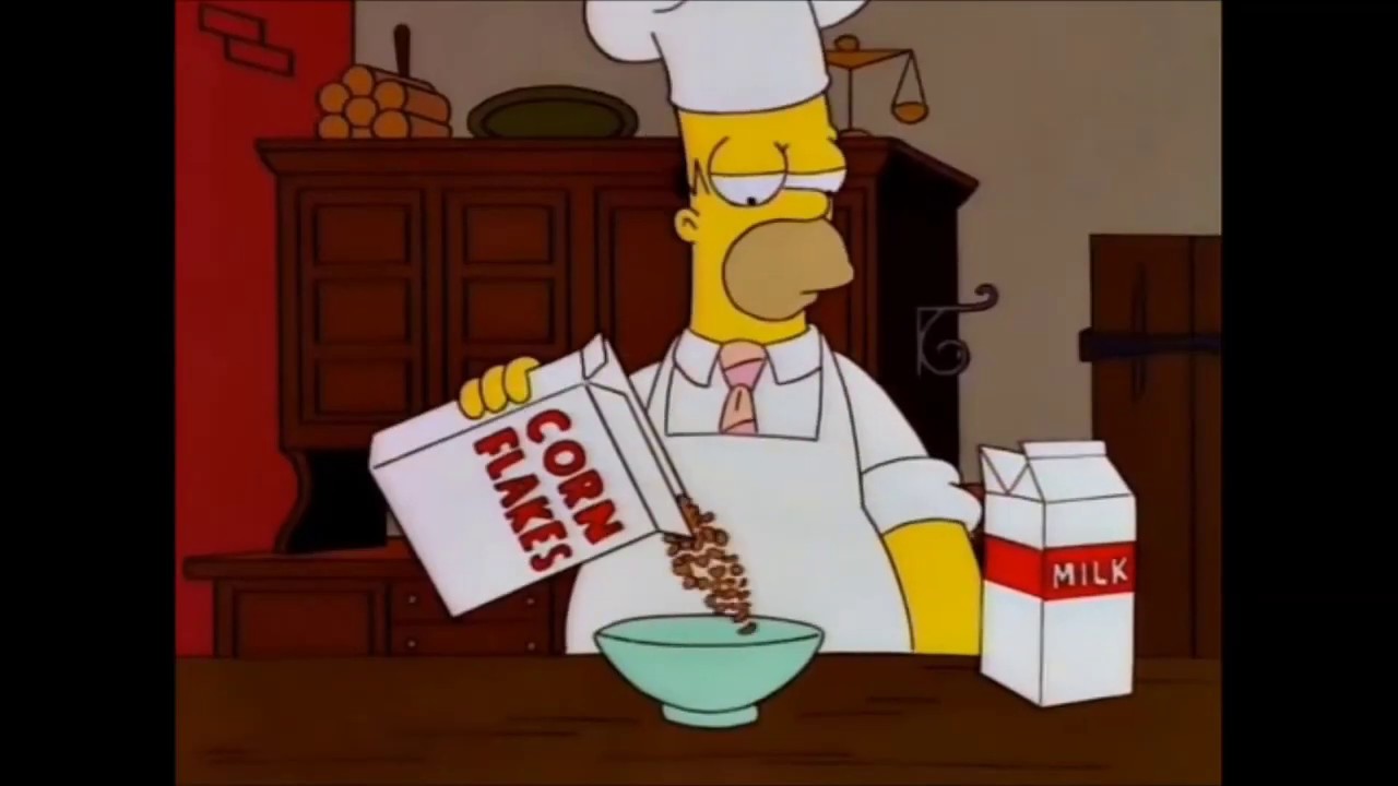 The Simpsons. | Homer cooks breakfast. - YouTube