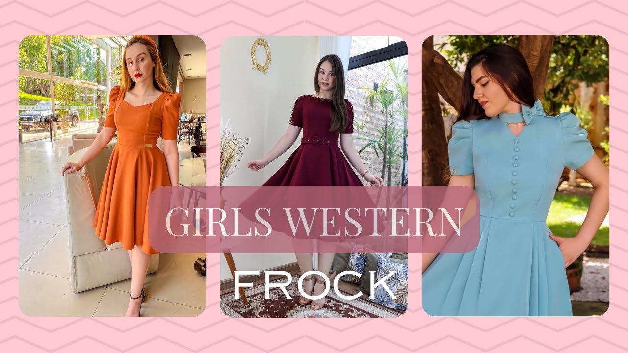 #girls western frock designs - YouTube