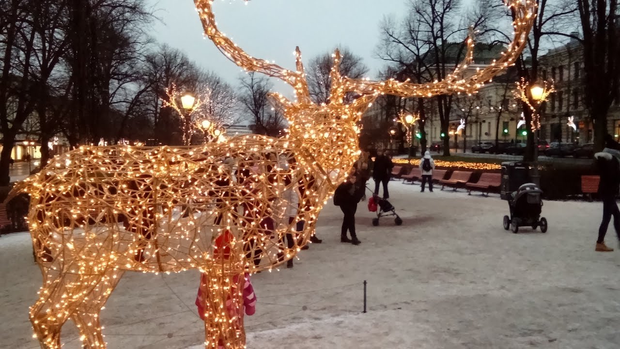 christmas decoration Helsinki (FINLAND) - YouTube