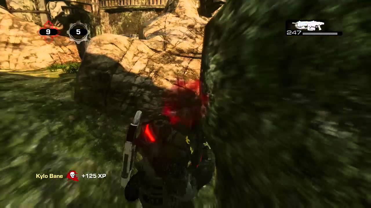 Gears of War 3 chainsaw triple - YouTube