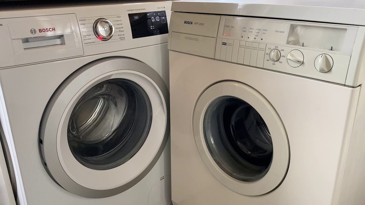 Bosch Spin Race: WFF2000 vs Serie 6 - 22yr Difference - YouTube