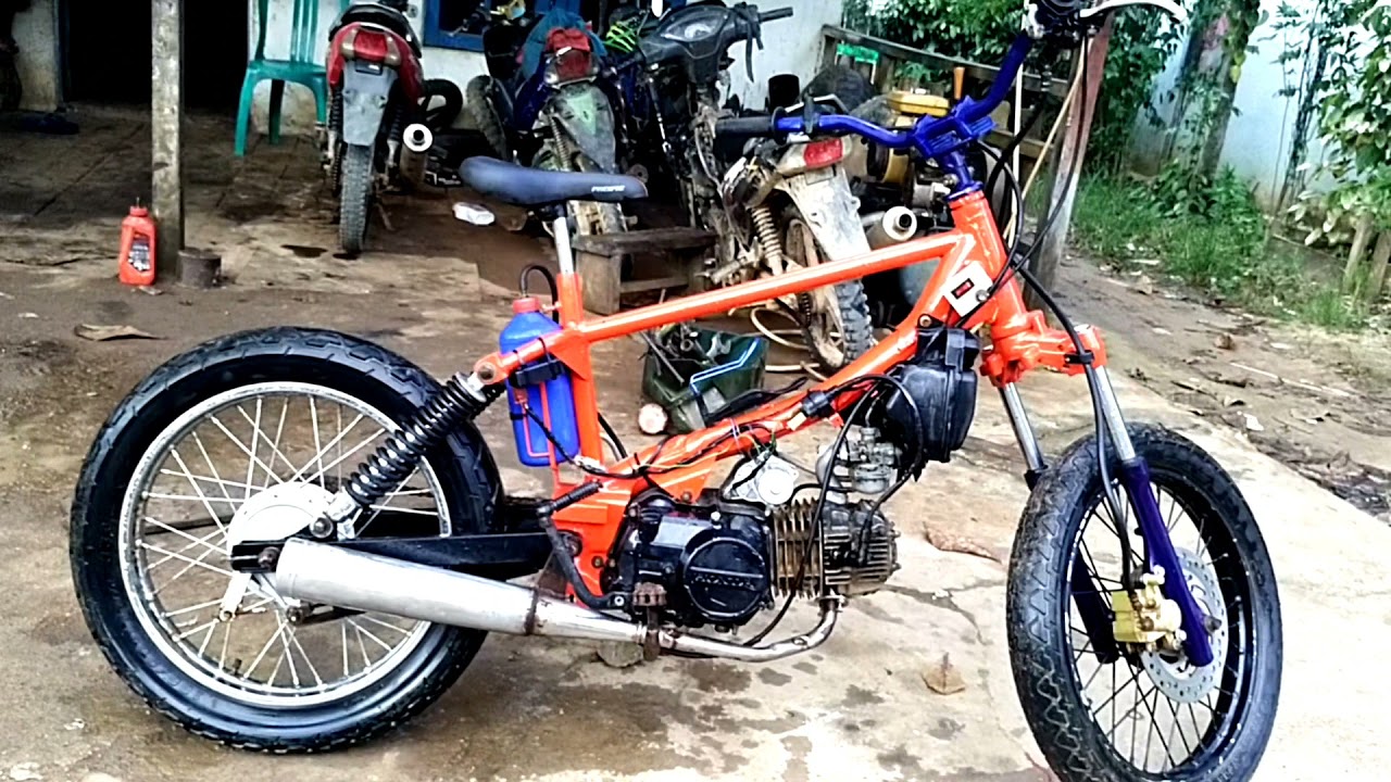 modifikasi motor bmx mesin Supra fit,,,,asal asalan yang penting jadi 😂 ...