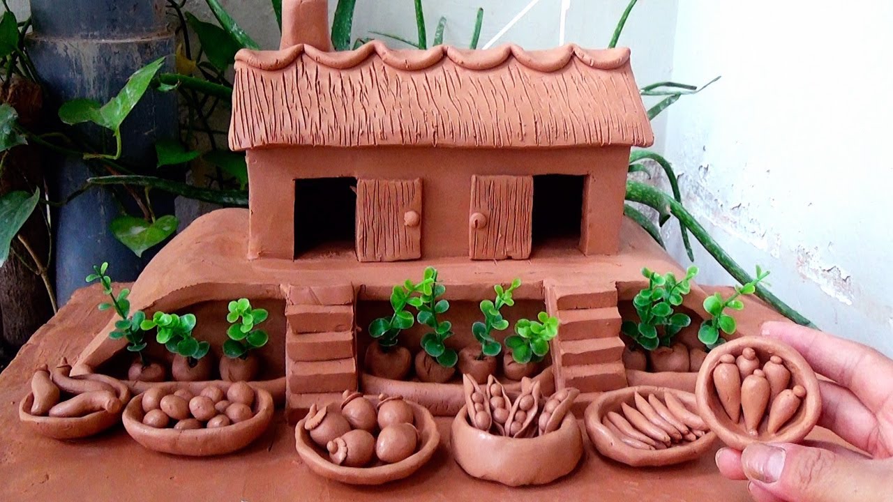 Clay Engineer Live: Build a Farm House - Mini Clay House - Clay ...