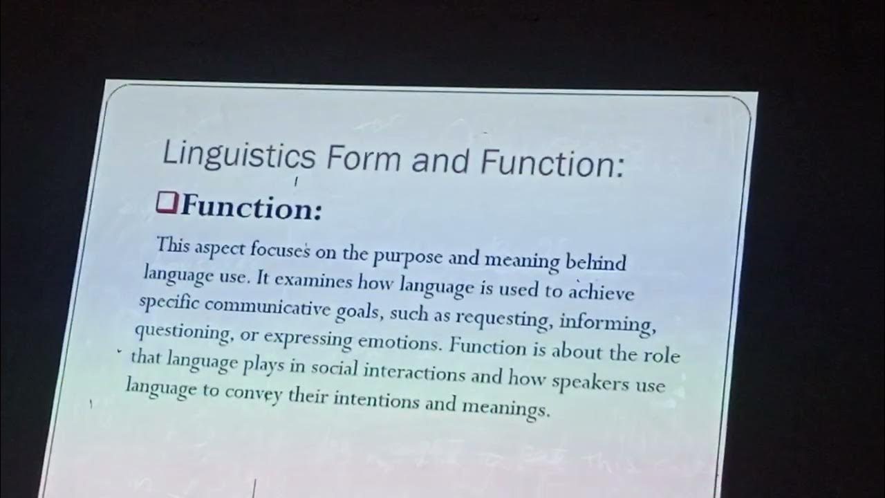 Levels of Discourse Analysis - YouTube