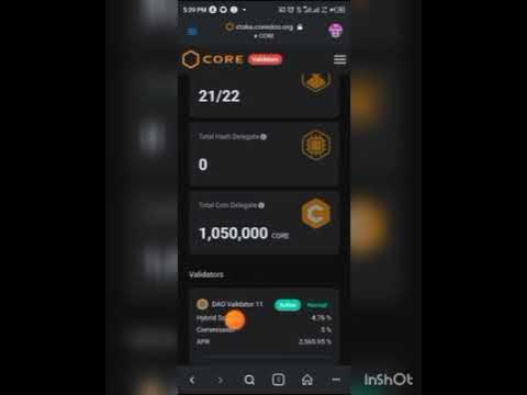How to Stake or Delegate your CORE in Metamask - YouTube