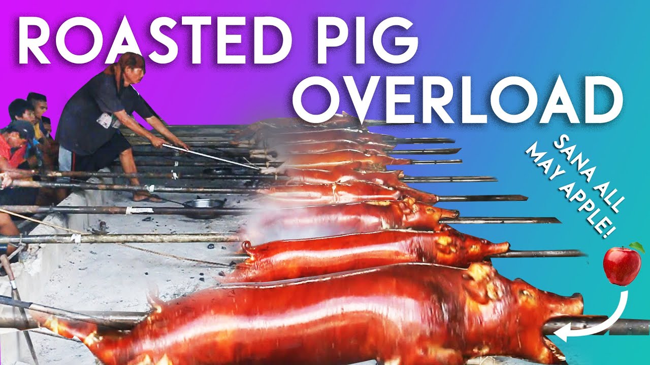 Lechon Cooking Roasted Pinoy Food Filipino Cuisine - YouTube