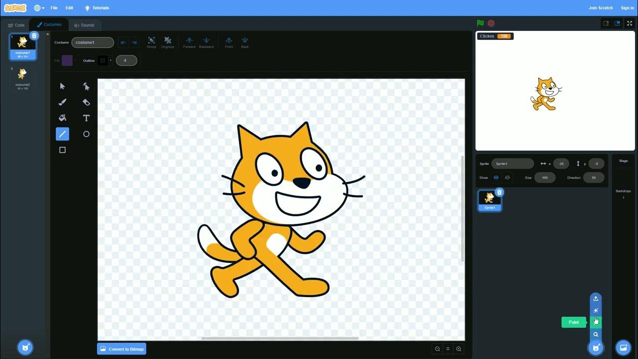 Part 2 of how to make a scratch Clicker game. - YouTube