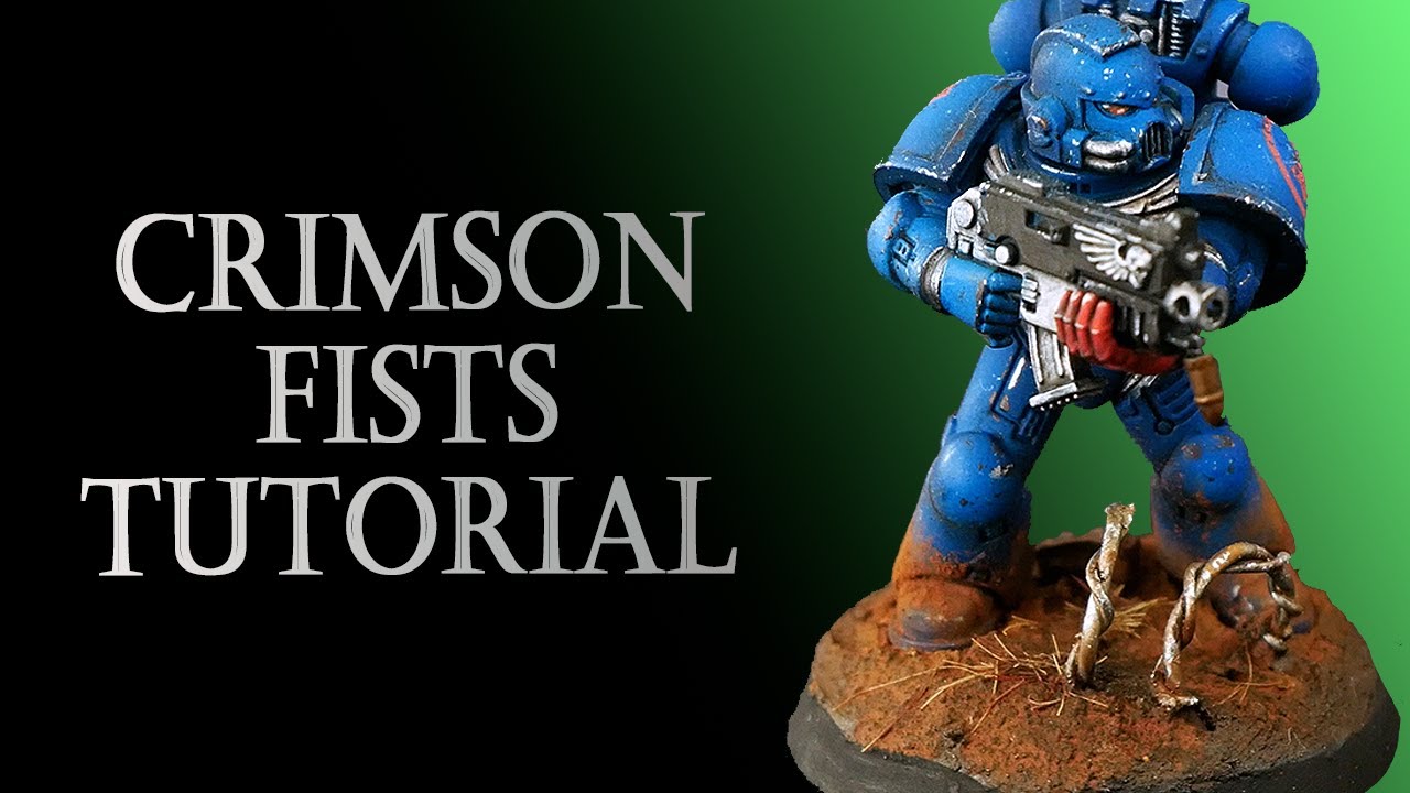 How to Paint Crimson Fists Space Marines - YouTube