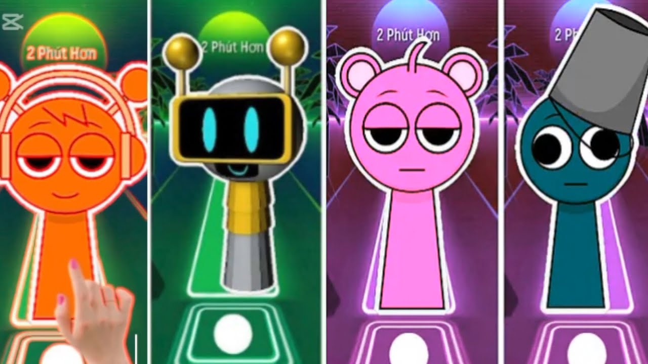 Sprunkies are dancing for tiles hop/ INCREDIBOX SPRUNKI #SPRUNKI #gray ...