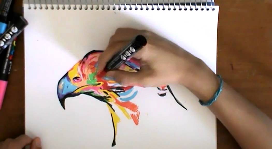 Posca sketch - YouTube