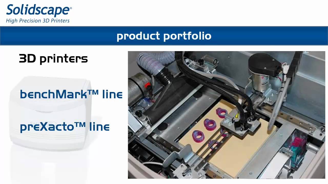 Solidscape 3D printers product portfolio - YouTube