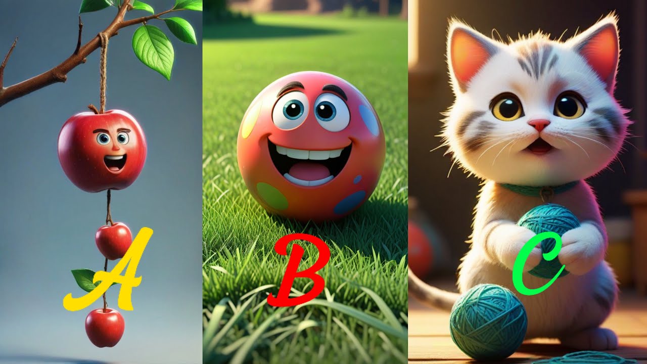Teaching Kids A,B,C|Learning Alphabets#education#cartoon - YouTube